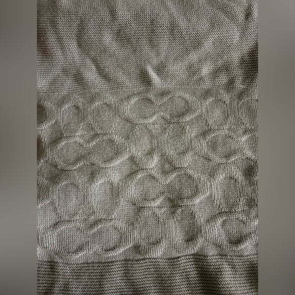 Coach | Accessories | Coach Gray Knit Scarf | Poshmark
